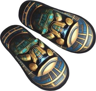 Generic Scarab&eacute;e &Eacute;gyptien Homme Femme Chaussures De Maison Respirantes Pantoufles Chaud Chaussons Pour Ext&eacute;rieur Automne Maison L