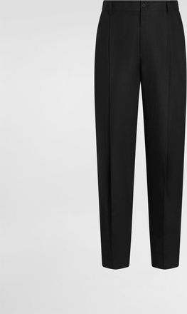 Dolce & Gabbana Hose Aus Leinen - Mann Hosen Und Shorts Schwarz Leinen 44
