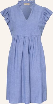 Mos Mosh Mos Mosh Kleid Mmwaldy Mit R&uuml;schen blau