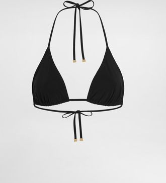 Dolce & Gabbana Triangel-bikinitop - Frau Bademode Schwarz Jersey 5