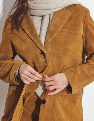 NA-KD Oversize-Blazer in mittlerem Braun