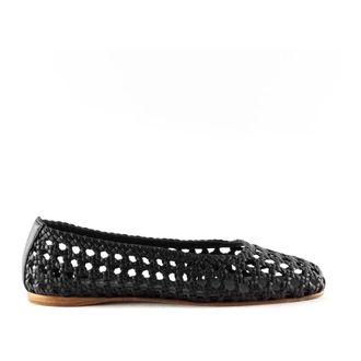 Paloma Barcel&oacute; Femme, Chaussures, Noir, Taille: 38 EU Ballerines en cuir tiss&eacute;