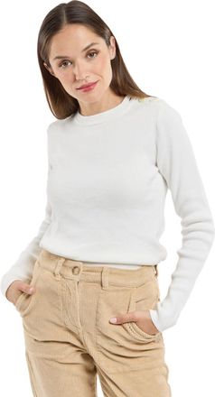 Armor Lux Groix Pullover, Marineblau, gestreift, Baumwolle, Milk, 38