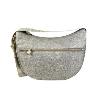 Borbonese Femme, Sacs, Beige, Taille: ONE Size Luna Bag Middle