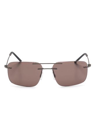 Moncler lunettes de soleil Doppler - Gris