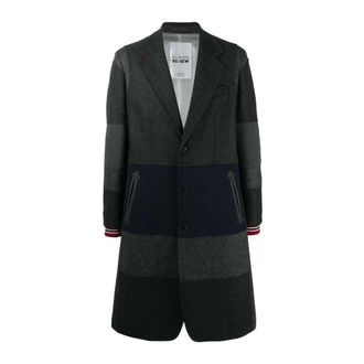 Valentino Re-Sew Patchwork Wollmischung Mantel - - Coats - Herren - Mehrfarbig - S