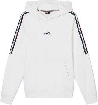 Emporio Armani Emporio Armani Ea7, Homme, Sweatshirts et sweats &agrave; capuche, Blanc, Taille: M SweaT-shirt &agrave; capuche