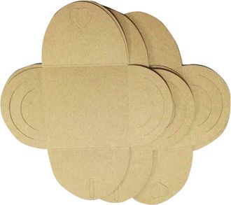 Soimiss 50 Stück Teiliges Kraftpapier Hüllen Braune Papierhüllen für DVDs Umweltfreundliche Verpackung Vintage Stil für Geschenke Werbung und Feiern