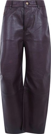 Lois Jeans Leather Trousers Dali Leather