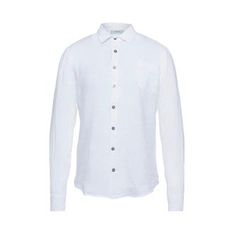Alpha Studio Homme, Chemises, Blanc, Taille: S Chemise en lin