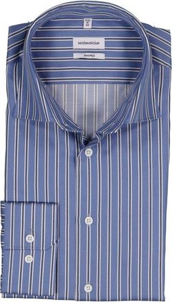 Seidensticker Seidensticker Herren Hemd blau Baumwolle