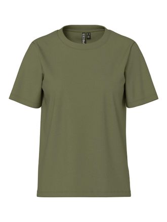Pieces Damen Pcria Ss Solid Tee Noos Bc 17140802,Deep Lichen Green,S