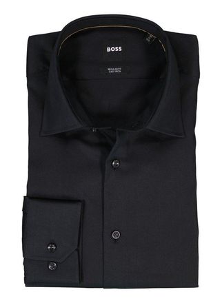 HUGO BOSS Herren Hemd schwarz