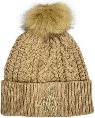 Ralph Lauren Femme, Accessoires, Brun, Taille: ONE Size Cappello