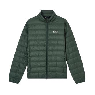 Emporio Armani Solid Logo Zip-Up Jacket - - Jackets - Herren - Gr&uuml;n - M