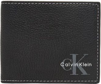 Calvin Klein Geldb&ouml;rse Bold Pebble Billfold W/ Coin LV04D1270G Schwarz