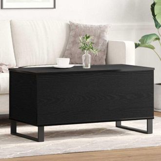 vidaXL Vidaxl - Table Basse Ch&ecirc;ne noir 90 x 44.5 x 45 cm Bois ding&eacute;nierie