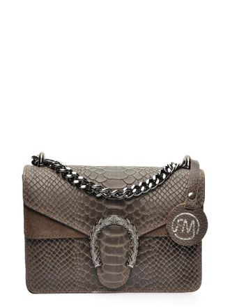Roberta M Kastanienbraun Rindsledertasche