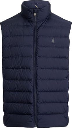 Polo Ralph Lauren Homme, Vestes, Bleu, Taille: XL Gilet Duvet Marine Pliable