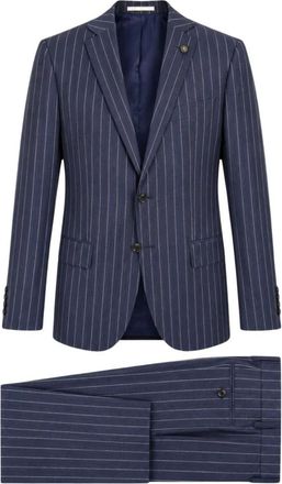 Luigi Bianchi Mantova Homme, Costumes, Bleu, Taille: M Single Breasted Suits