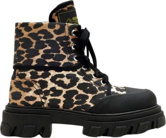 Ganni Femme, Chaussures, Multicolore, Taille: 37 EU Bottes &agrave; lacets