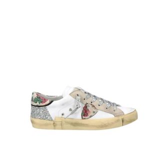 Philippe Model Low Top Floral und Glitter Sneakers - - Shoes - Herren - Mehrfarbig - 39 EU