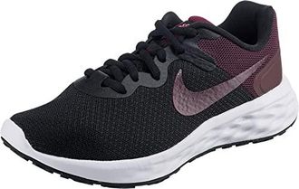 Nike Nike Womens Road Running Shoes Revolution 6 Next Nature, Black/Dark Beetroot-Archaeo Pink, DC3729-006, 36.5 EU (6 US)