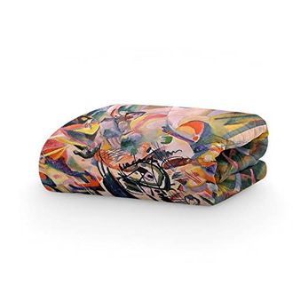 Picanova Couverture Polaire en Flanelle avec Impression dimage 150x100cm - Wassily Kandinsky Composition VII - Plaid de canapé de qualité supérieure - Couvertu