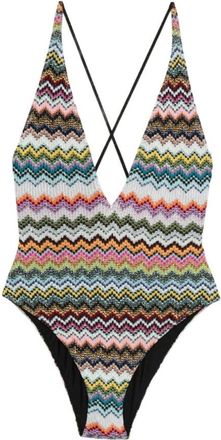 Missoni Femme, Maillots de bain, Multicolore, Taille: 38 FR Viscose One-piece