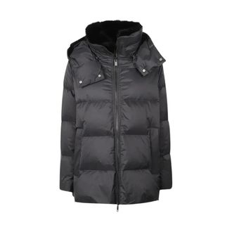 Yves Salomon A-Linien Daunenjacke - - Jackets - Damen - Schwarzk - S