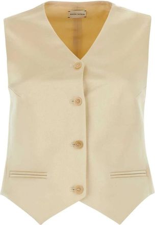 Magda Butrym Femme, Vestes, Jaune, Taille: 34 FR Sleeveless Tailored Vest