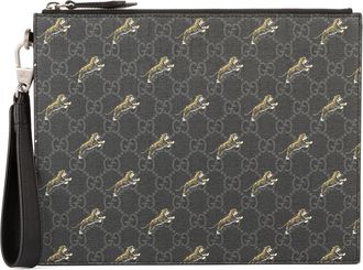 Gucci Crossbody Bags - GG Supreme Tiger Print - Gr. unisize - in Schwarz - f&uuml;r Damen