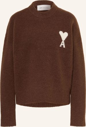 Ami Pullover Mit Alpaka braun