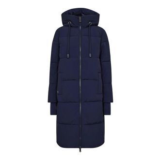 Mos Mosh Ethermaloft Lange Mantel Maritime Blue - - Coats - Damen - Blau - XS