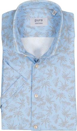 Pure Herren Hemden blau gemustert