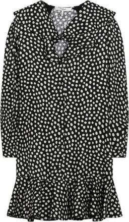 Chlo&eacute; Femme, Robes, Multicolore, Taille: 40 FR Mini-robe &agrave; manches longues en jacquard de soie