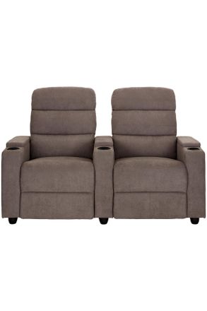 MID.YOU Mid.you Heimkino-Sofa, Grau, Kunststoff, Textil, 2-Sitzer, F&uuml;llung: Schaumstoff, 164x107x90 cm, Wohnzimmer, Sofas & Couches, Sofas, Heimkino Sofas