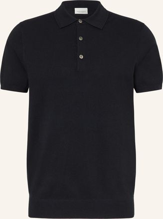 Profuomo Profuomo Strick-Poloshirt blau