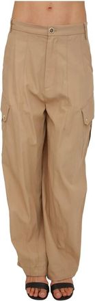 Pinko Pinko, Femme, Pantalons, Beige, Taille: 42 FR Rosalina2er Wide Pantalons