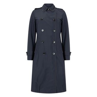 Moorer Long Trench - Femme - Manteaux - Bleu - Taille: 36 FR