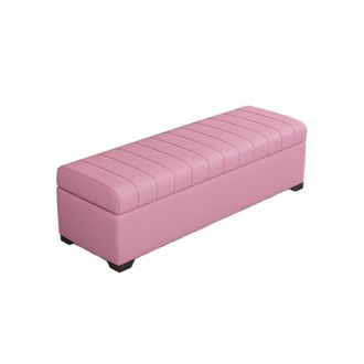 Generic Ottomane Aufbewahrungsbank F&uuml;r Wohnzimmer Und Schlafzimmer Eingangsm&ouml;bel Gepolsterter Oberseite Rechteckig Lange Aufbewahrungsbank Leder-Fu&szlig;st&uuml;tze(Pin