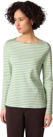 Street One Gestreiftes T-Shirt Pale Mint Green 36