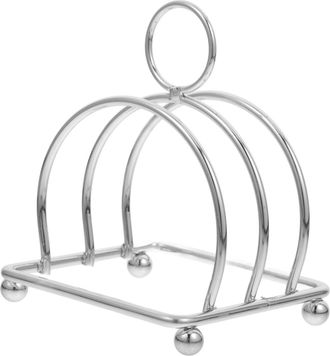 Pretyzoom Edelstahl Brotst&auml;nder Multifunktional Toasthalter und Regal f&uuml;r Brotscheiben B&uuml;cher und Rezepte Platzsparendes K&uuml;chenzubeh&ouml;r f&uuml;r Haushalt und B&auml;ckerei