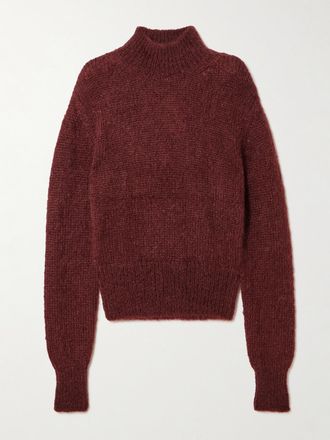 Dries Van Noten Pull En Mohair M&eacute;lang&eacute; - Bordeaux