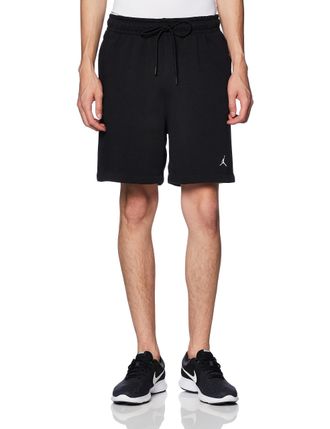 Nike Herren J ESS FLC Shorts, 010 Schwarz/Weiß, L