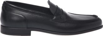 Baldinini Homme, Chaussures, Noir, Taille: 43 EU Mocassin en cuir noir