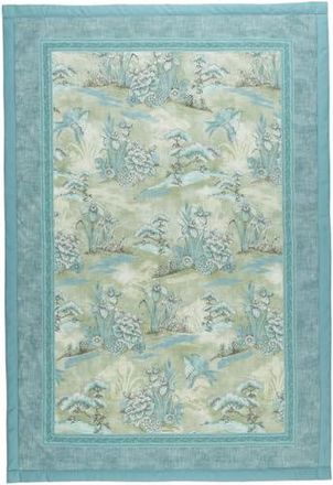 Bassetti ACQUAFORTE Plaid aus 100% Baumwolle in der Farbe GR&Uuml;N V1, Ma&szlig;e: 135X190 cm - 9333421