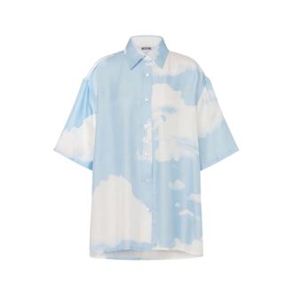 Moschino Damen, Blusen & Hemden, Blau, LGr&ouml;&szlig;e