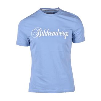 Dirk Bikkembergs Homme, Tops, Bleu, Taille: S Collection de T-shirts en Coton &Eacute;l&eacute;gants