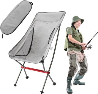 Generico Campingstuhl, klappbarer Sitz, ergonomischer Sitz, f&uuml;r Camping, Strand, Wandern, Garten, Picknick, Terrasse, Balkon und Wandern